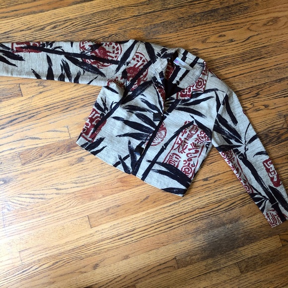 Vintage | Jackets & Coats | Vintage 8s Japanese Bamboo Tapestry Jacket ...